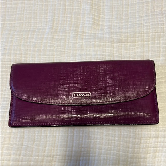Coach | Bags | Coach Plum Womens Wallet | Poshmark